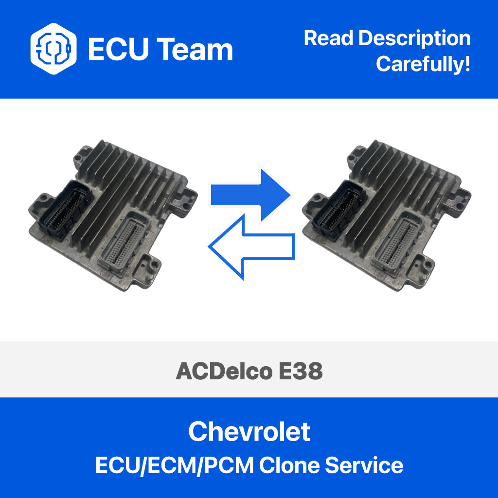 Chevrolet ECU ECM PCM ACDelco E38 Cloning – ECU Team Corp