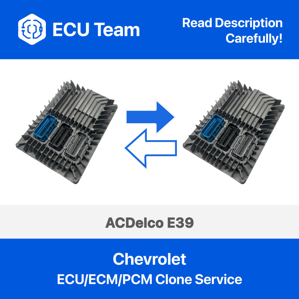 Chevrolet ECU ECM PCM ACDelco E39 Cloning – ECU Team Corp