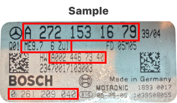 Mercedes ECU ECM PCM Bosch ME9.7 Cloning – ECU Team Corp