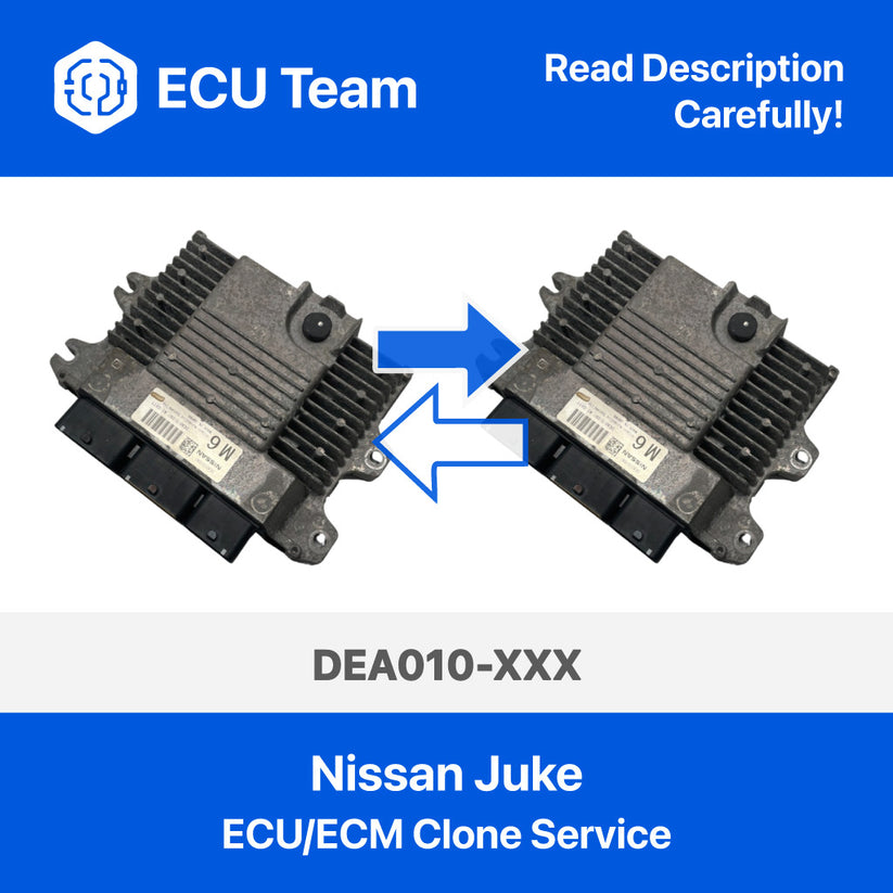 NISSAN JUKE ECU ECM PCM DEA010-XXX CLONING – ECU Team Corp